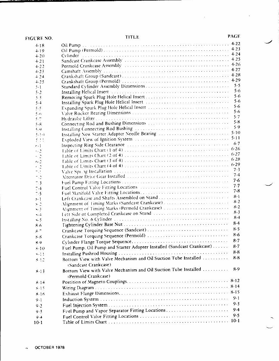 Continental IO-520 aircraft engine overhaul manual