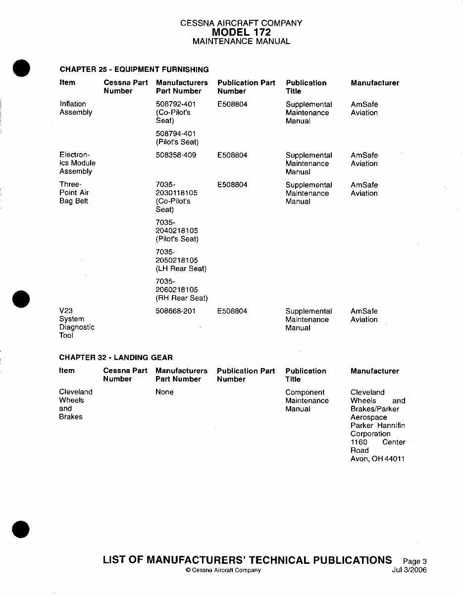 Cessna 172 1996 up service manual 172RMM | Manuals Online