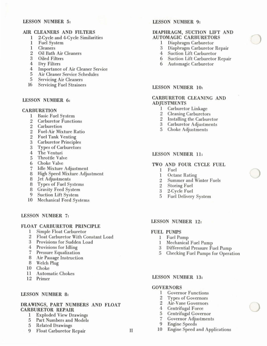 Small Engine Repair & Service - Home Study Course