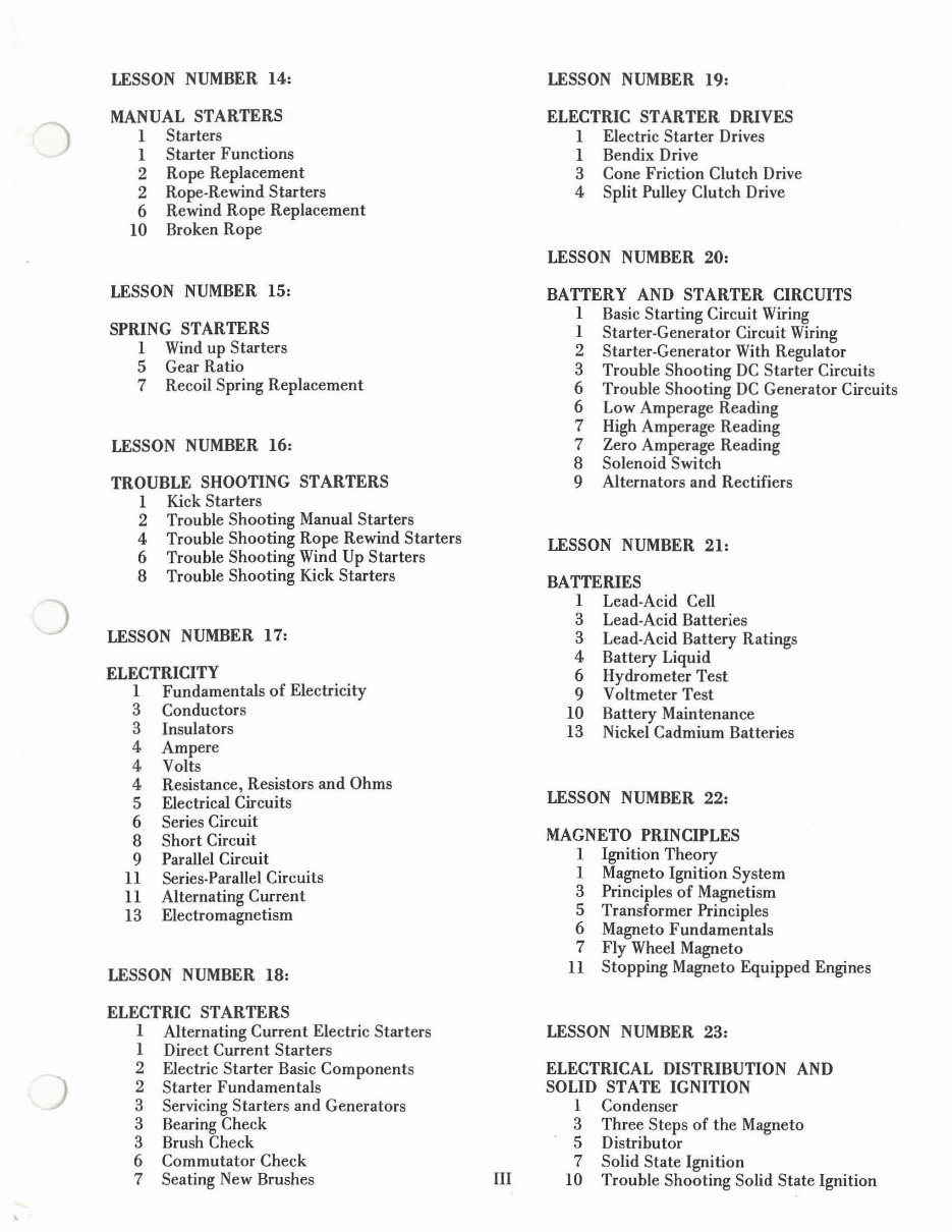 Small Engine Repair & Service - Home Study Course