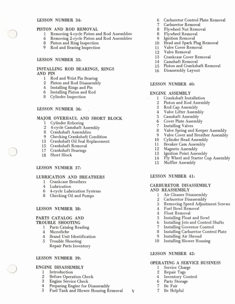 Small Engine Repair & Service - Home Study Course