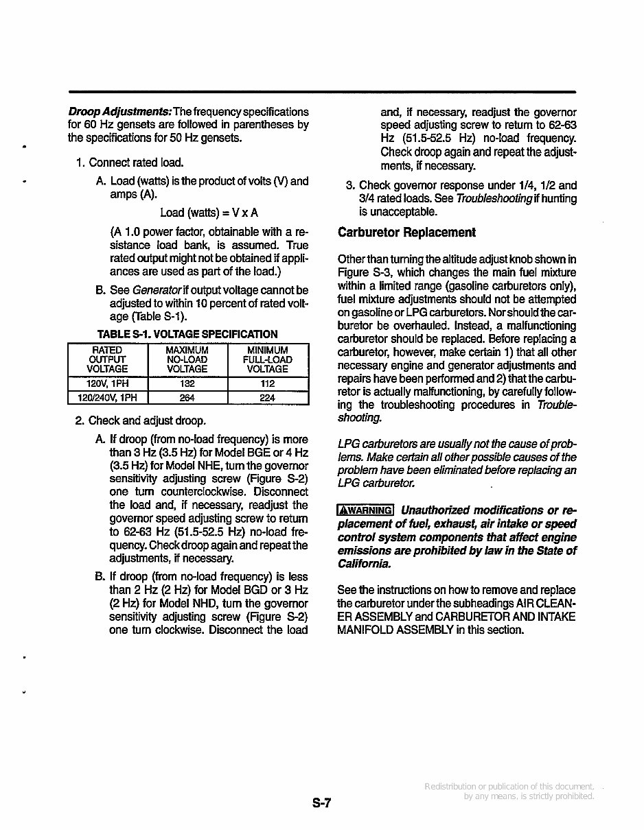 Onan BGE, NHE Service Manual Cummins Onan Emerald Plus Series Generator Service Repair Book 965-0528