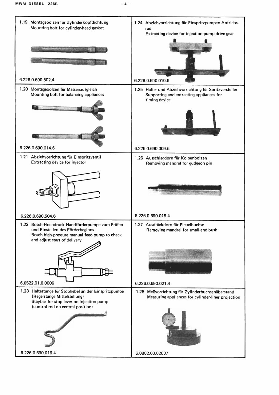 Deutz MWM Engine D TD 226B D226 TD226 Serivce repair manual