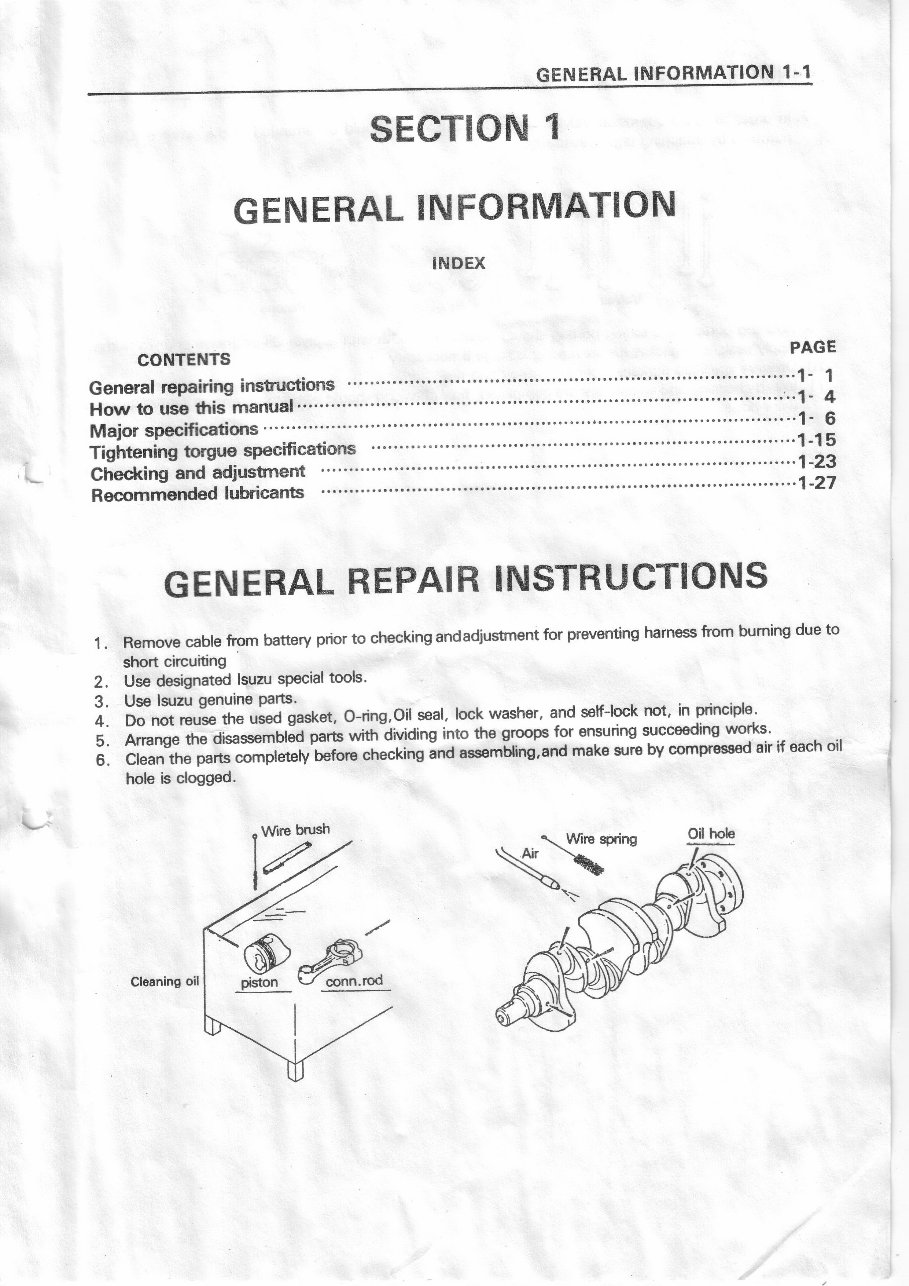 Isuzu Marine Diesel Engine Workshop Manual | Manuals Online Isuzu Marine Diesel Engine Workshop Manual | Manuals Online