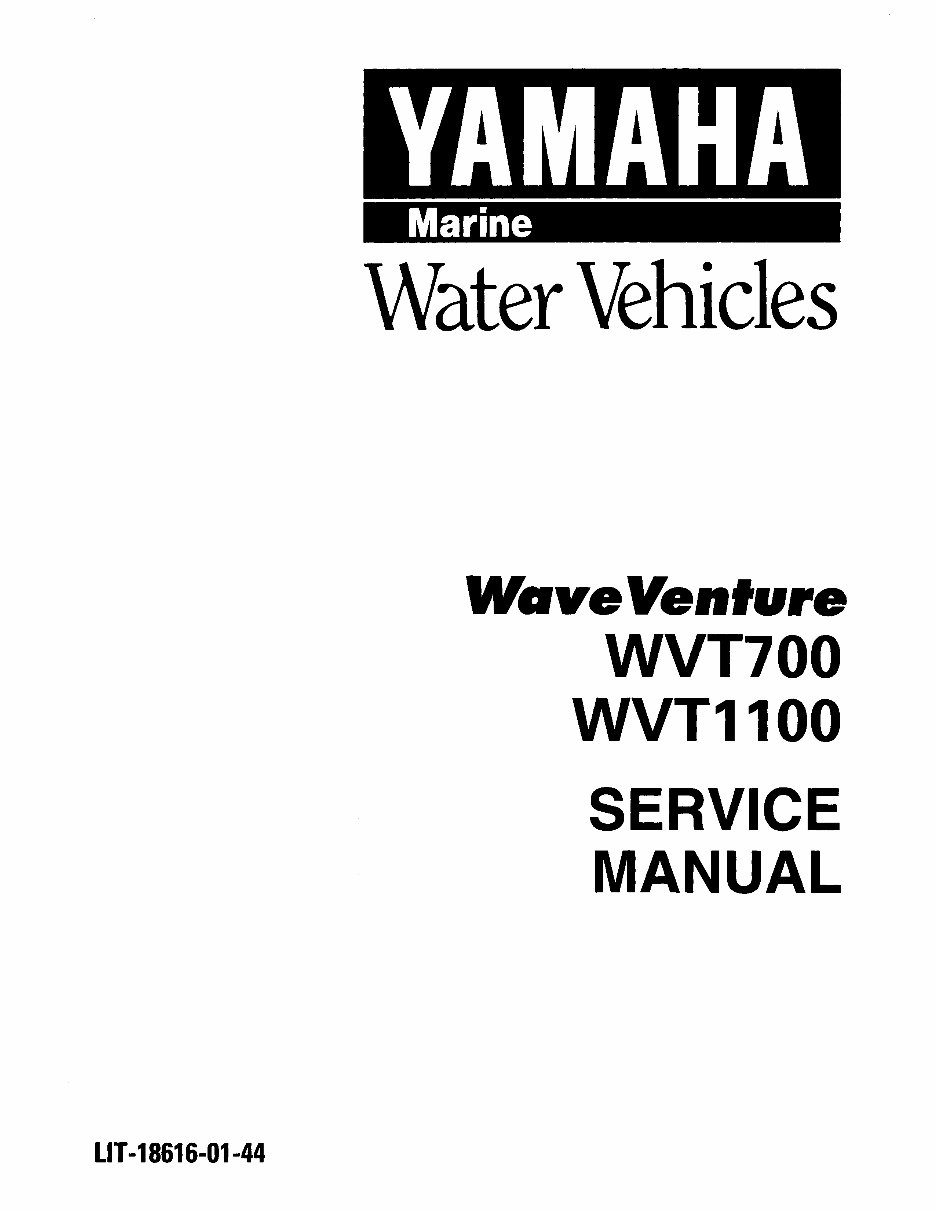 1996 Yamaha WaveRunner WAVE VENTURE 1100 / 700 Service Manual Wave Runner