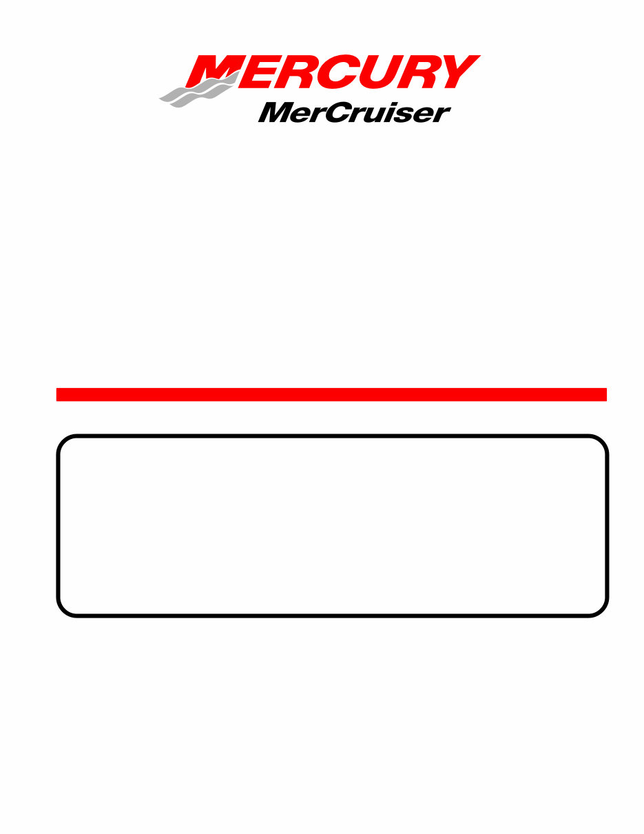 2001-2006 Mercury Mercruiser V8 5.0L 5.7L 6.3L MPI Alpha Bravo Engine ...