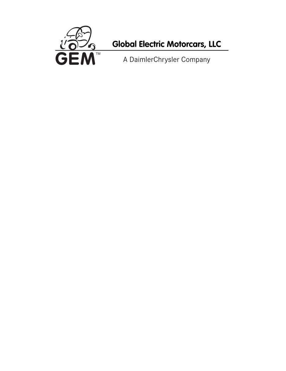 2002 GEM e825 4PN Factory Service & Work Shop Manual