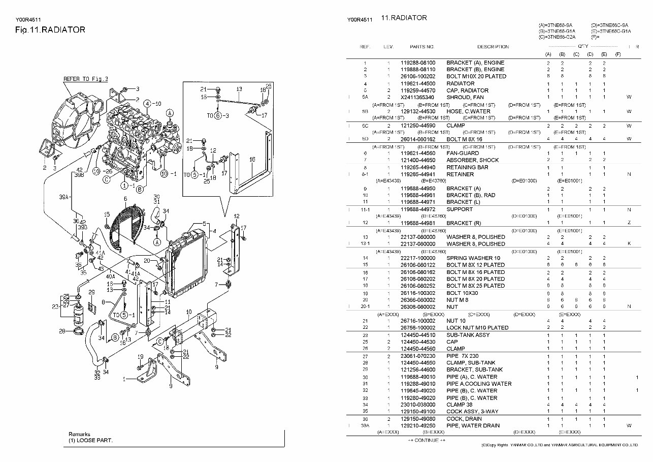 yanmar 3tne68 parts manual - eManualOnline
