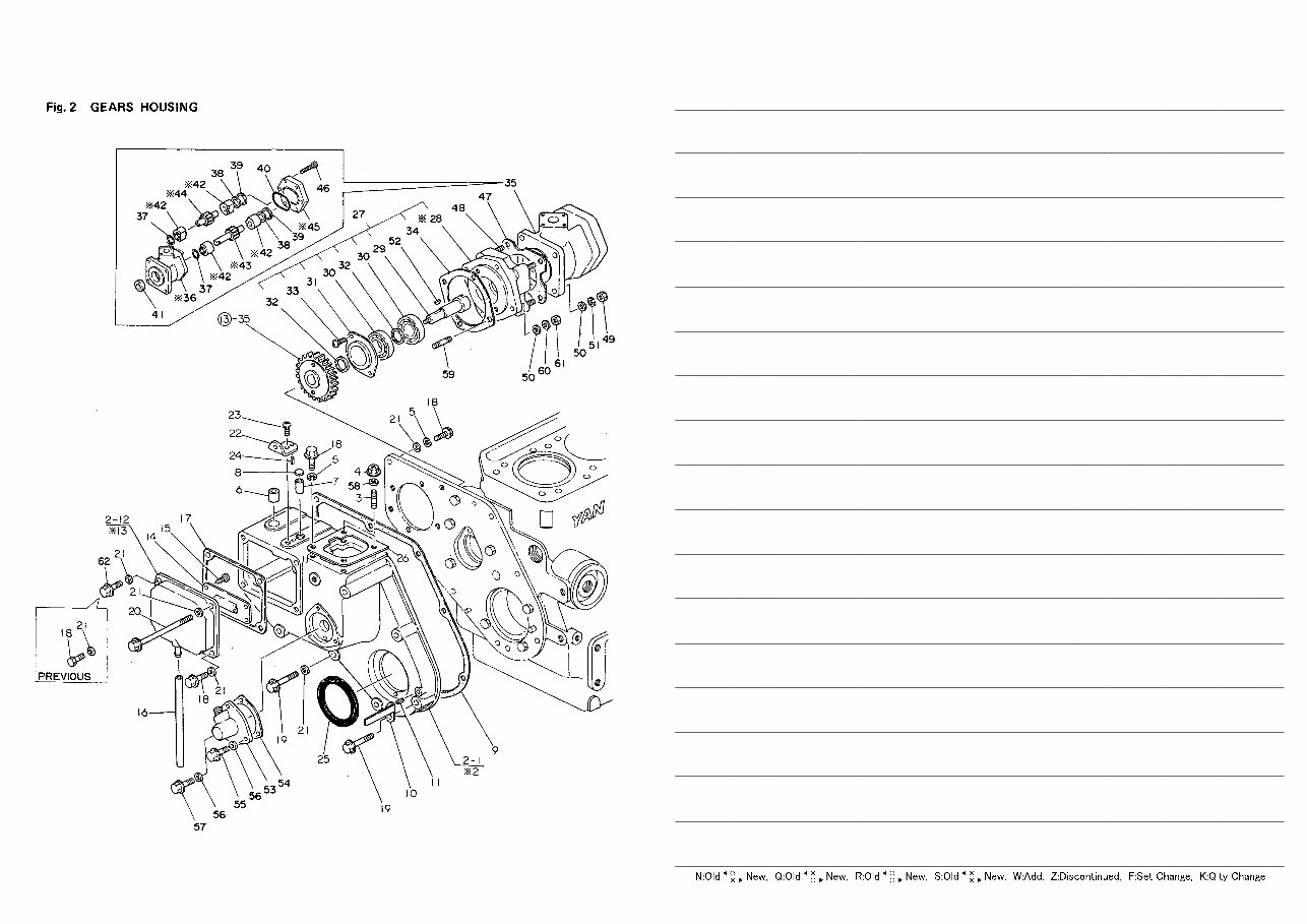 Yanmar YM165, YM165D Tractor Parts Manual