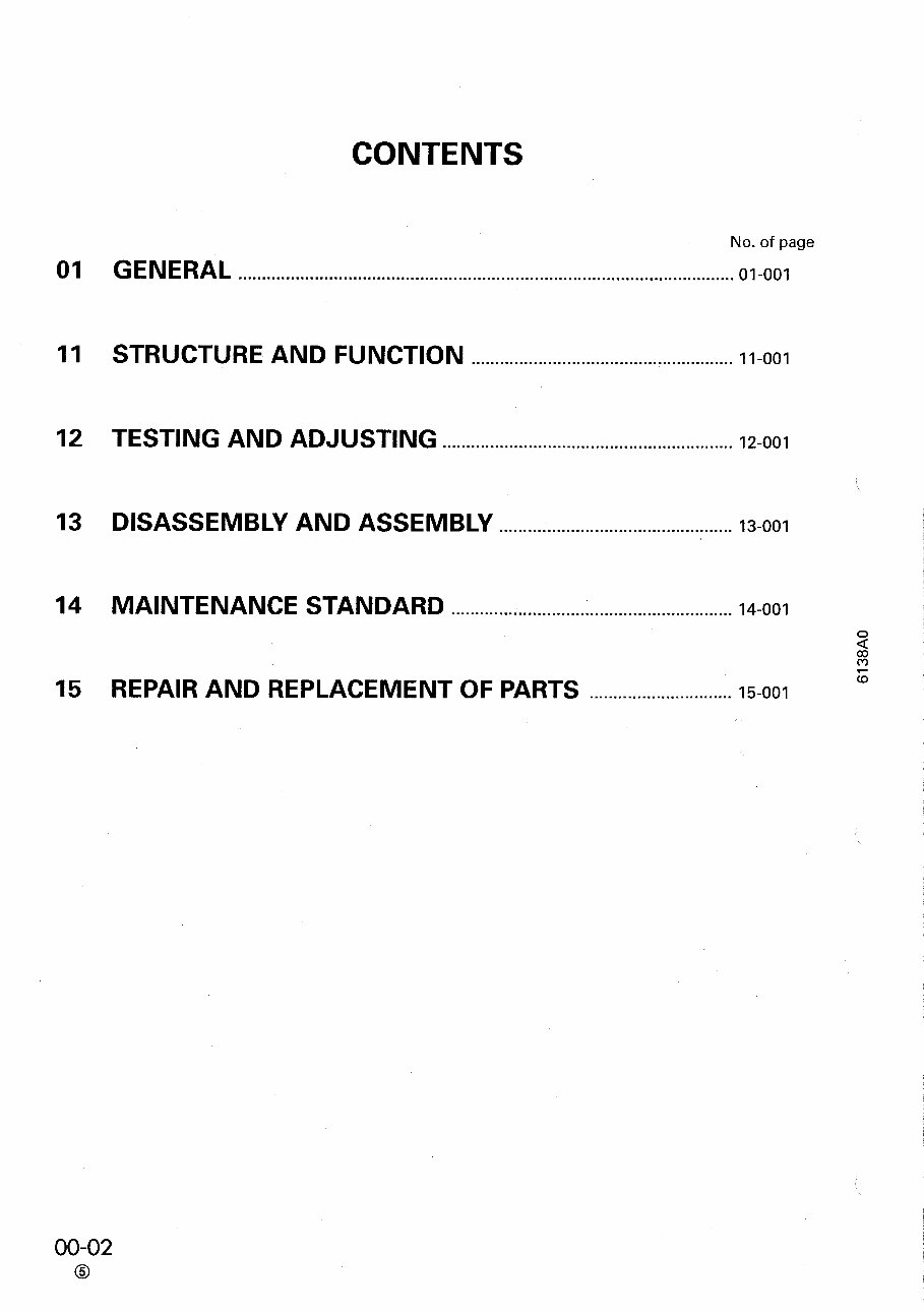 Komatsu S6D110-1 SA6D110-1 Diesel Engine Service Repair Workshop Manual
