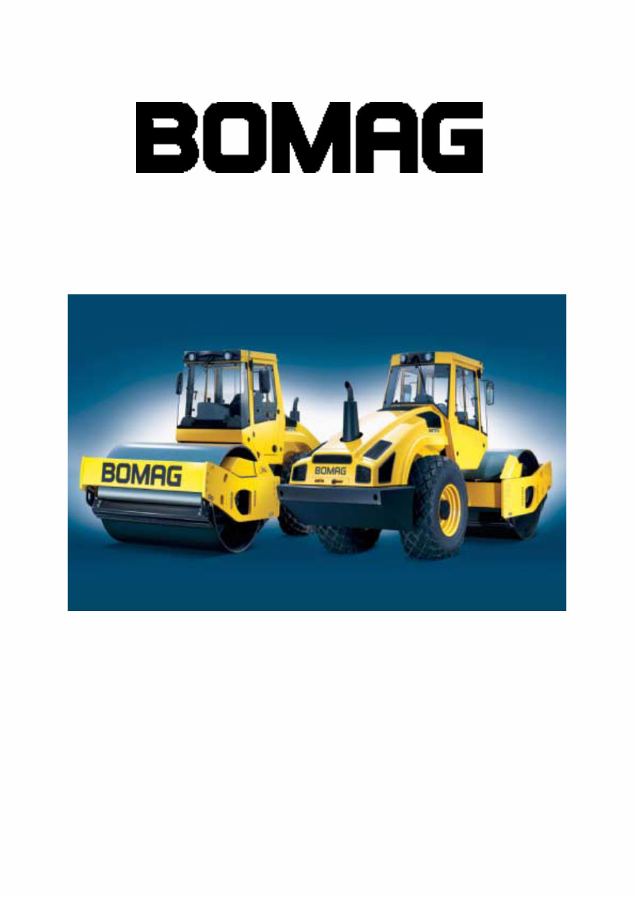 Bomag BW 211 D-4, 213 D-4, BW 216 D-4 Single Drum Roller Workshop Service Repair Manual