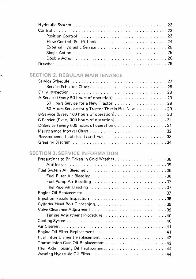 satoh bull s630 and s630d instruction manual