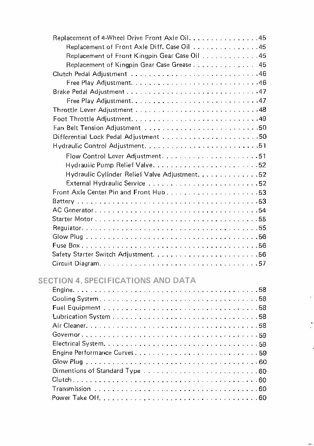 satoh bull s630 and s630d instruction manual
