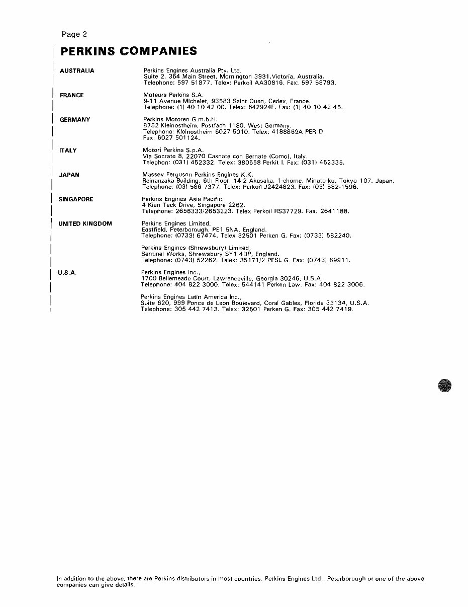 PERKINS 4.107 4.108 4.99 Diesel Engine Full Service & Repair Manual ...