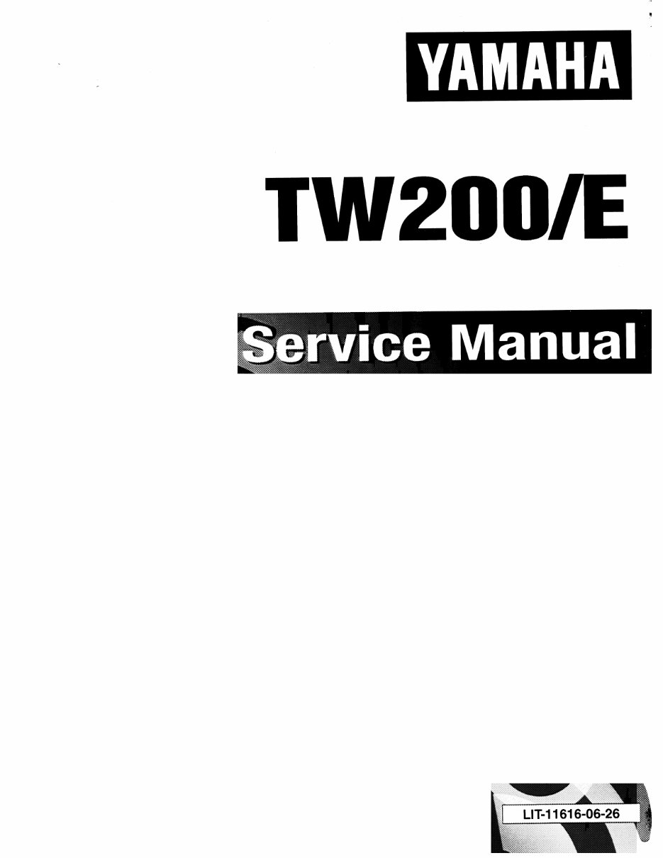 2001-2012 Yamaha TW200 Service Manual | Manuals Online