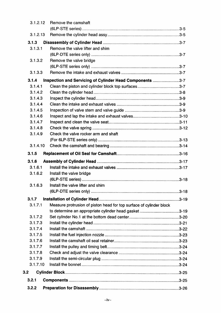Yanmar Marine Diesel Engine 6LP-DTE 6LP-STE 6LP-DTZE 6LP-STZE 6LPA-DTP 6LPA-DTZP 6LPA-STP 6LPA ...