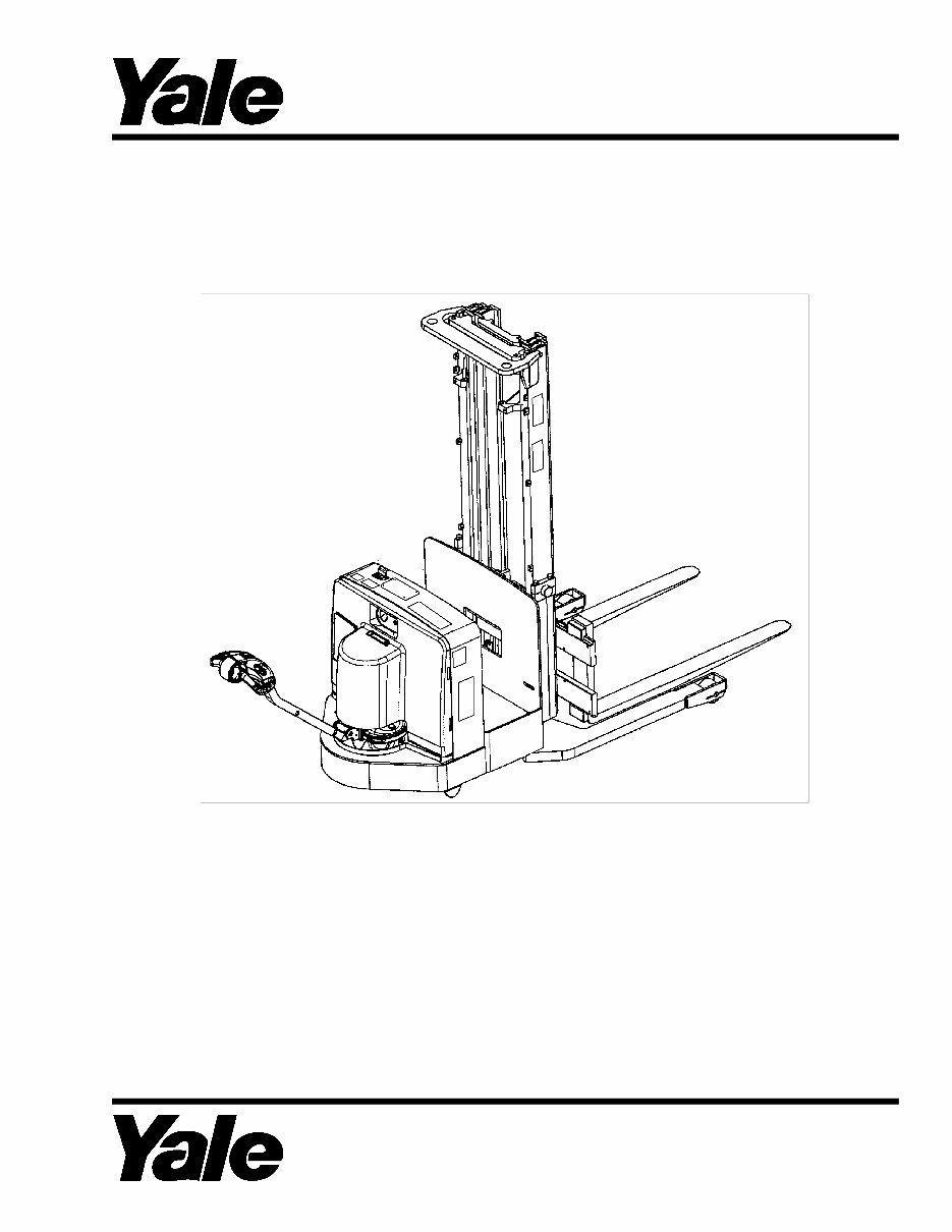 Yale MSW 030-E MSW 040-E (C820), MRW 020-E MRW 030-E (C821) Lift Truck ...