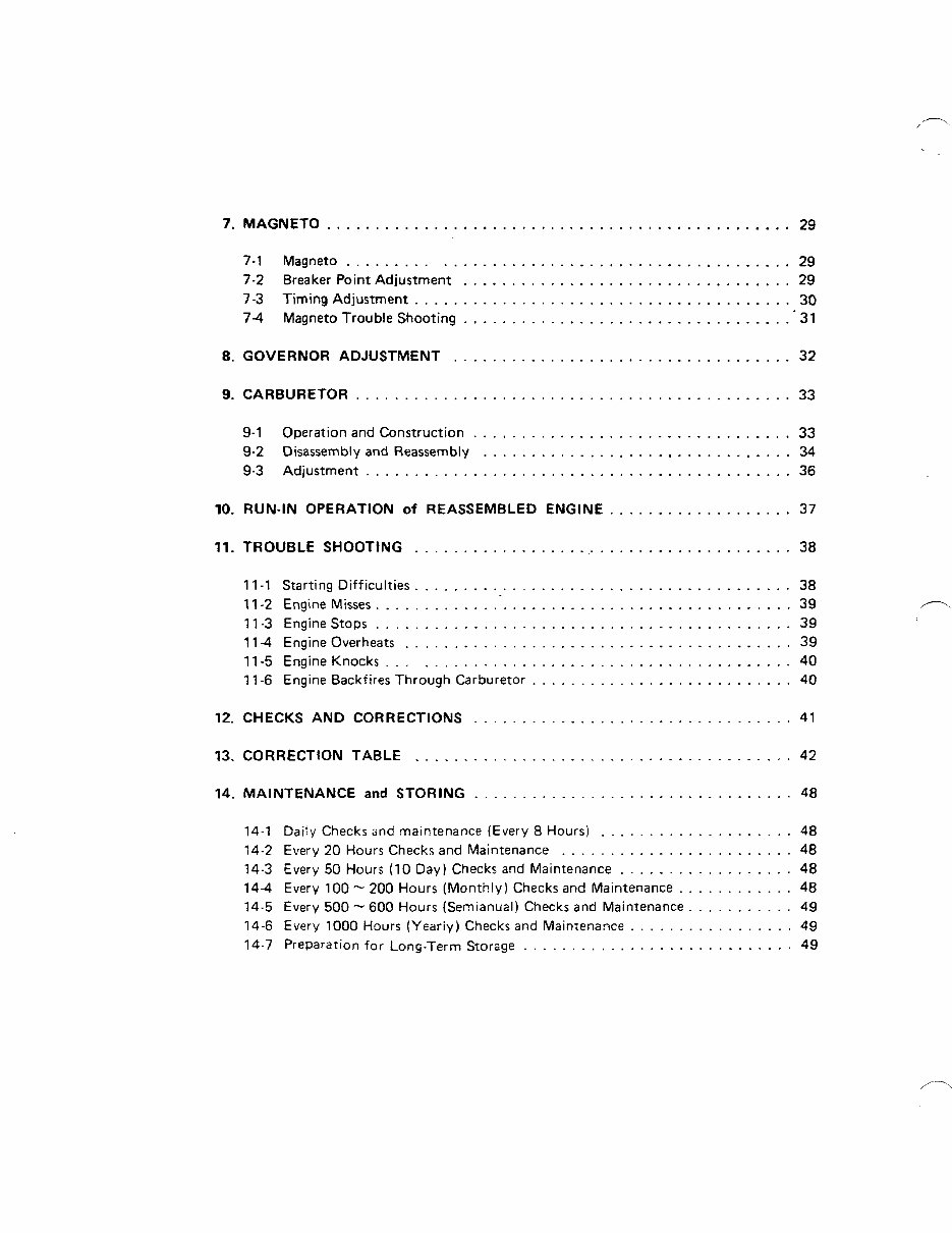 Robin EY14, EY18-3,EY23, Ey25-2, EY27-2 service manual