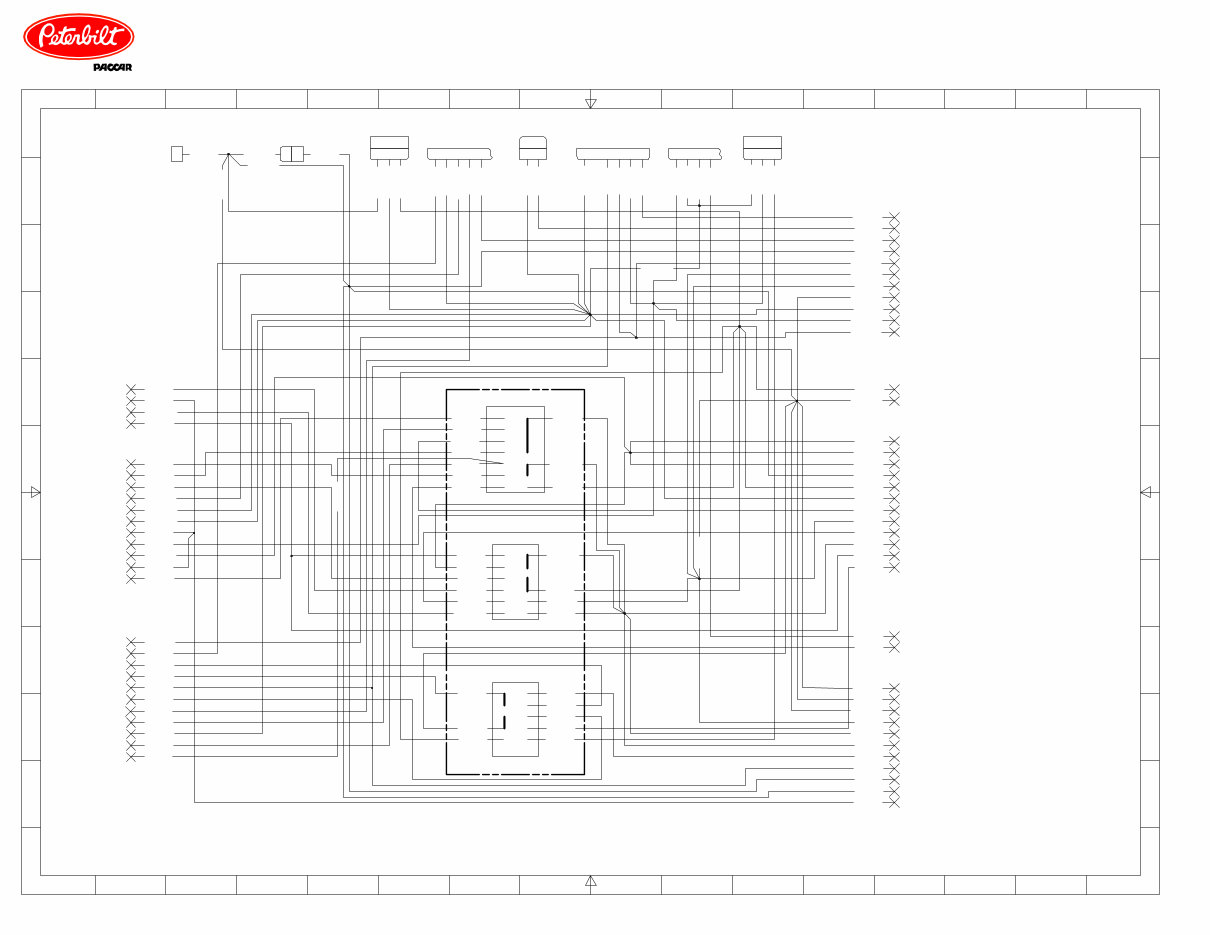 Peterbilt truck 389 Model Family Electrical Schematic Manual
