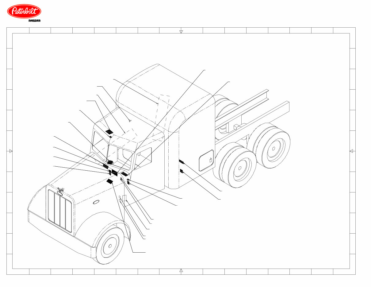 Peterbilt truck 389 Model Family Electrical Schematic Manual