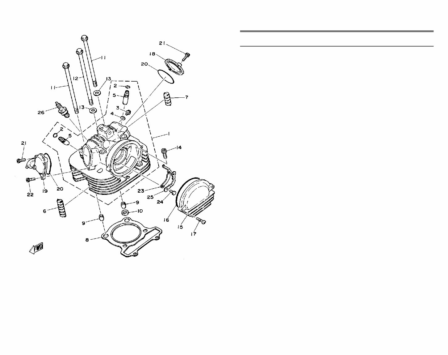 YAMAHA XT250 XT250G Replacement Parts Manual 1980