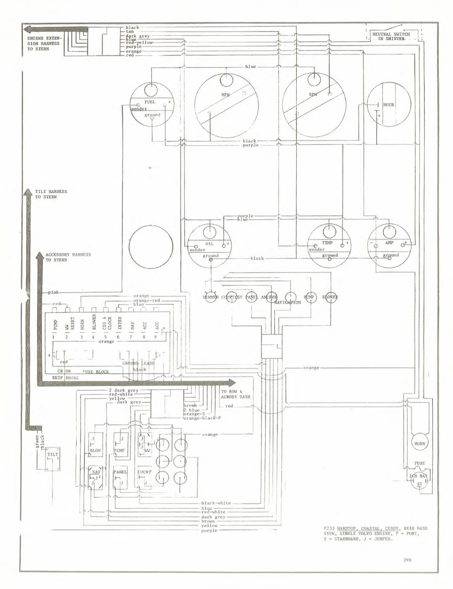 Formula 233 CC & Interceptor Sedan Express Schematic Diagrams |Manuals ...