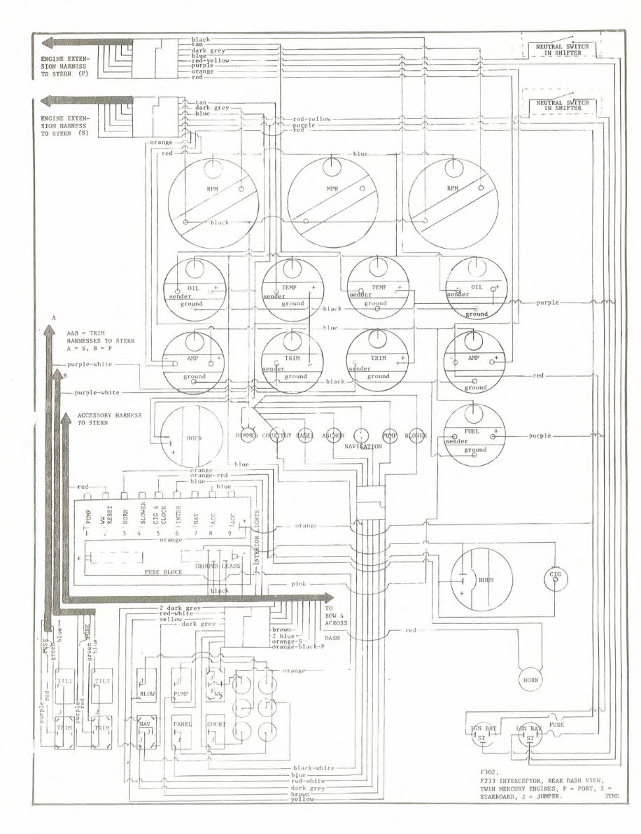 Formula 233 CC & Interceptor Sedan Express Schematic Diagrams |Manuals ...