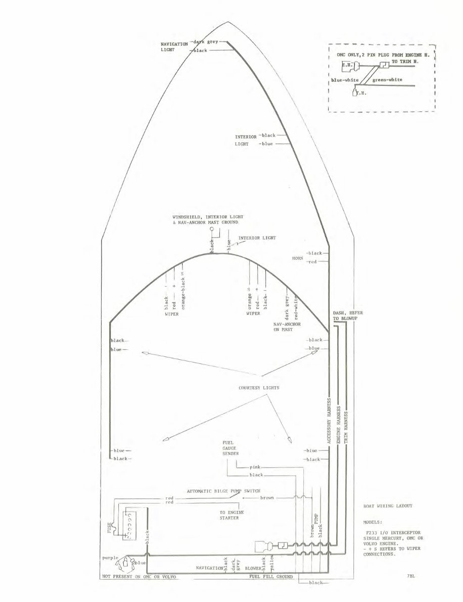 Formula 233 CC & Interceptor Sedan Express Schematic Diagrams |Manuals ...