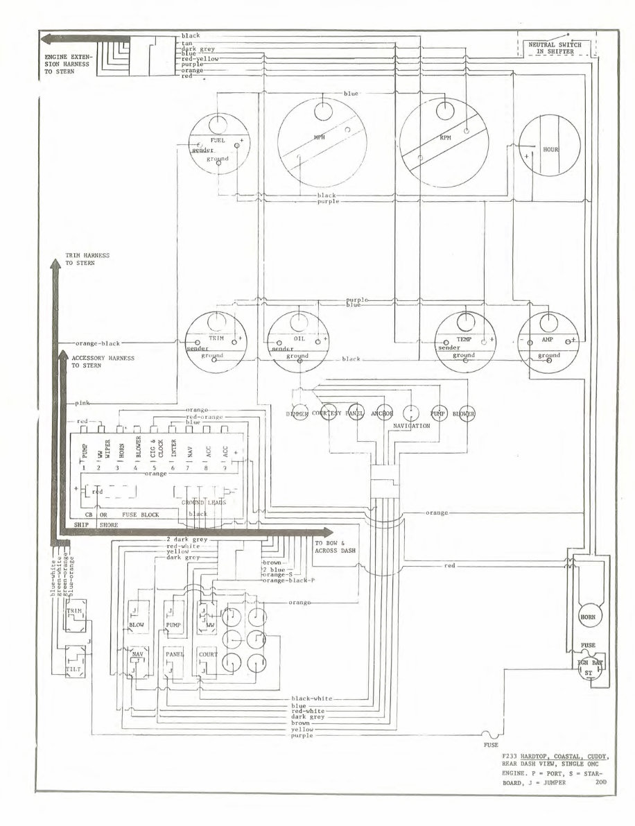 Formula 233 CC & Interceptor Sedan Express Schematic Diagrams |Manuals ...