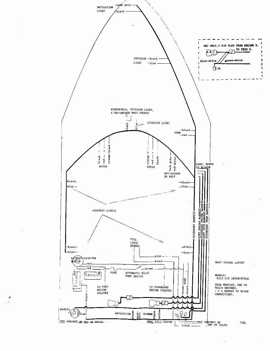 Formula 233 CC & Interceptor Sedan Express Schematic Diagrams |Manuals ...