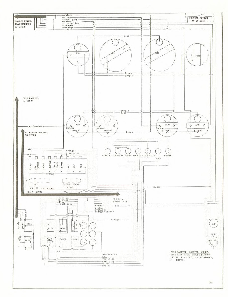 Formula 233 CC & Interceptor Sedan Express Schematic Diagrams |Manuals ...