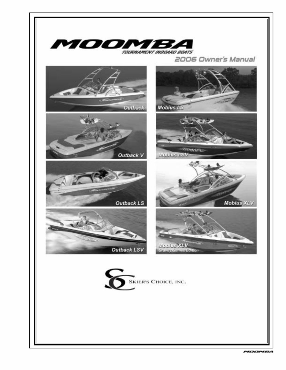 2006 Moomba Boats Outback, Outback LS, Outback LSV, Outback V, Mobius ...