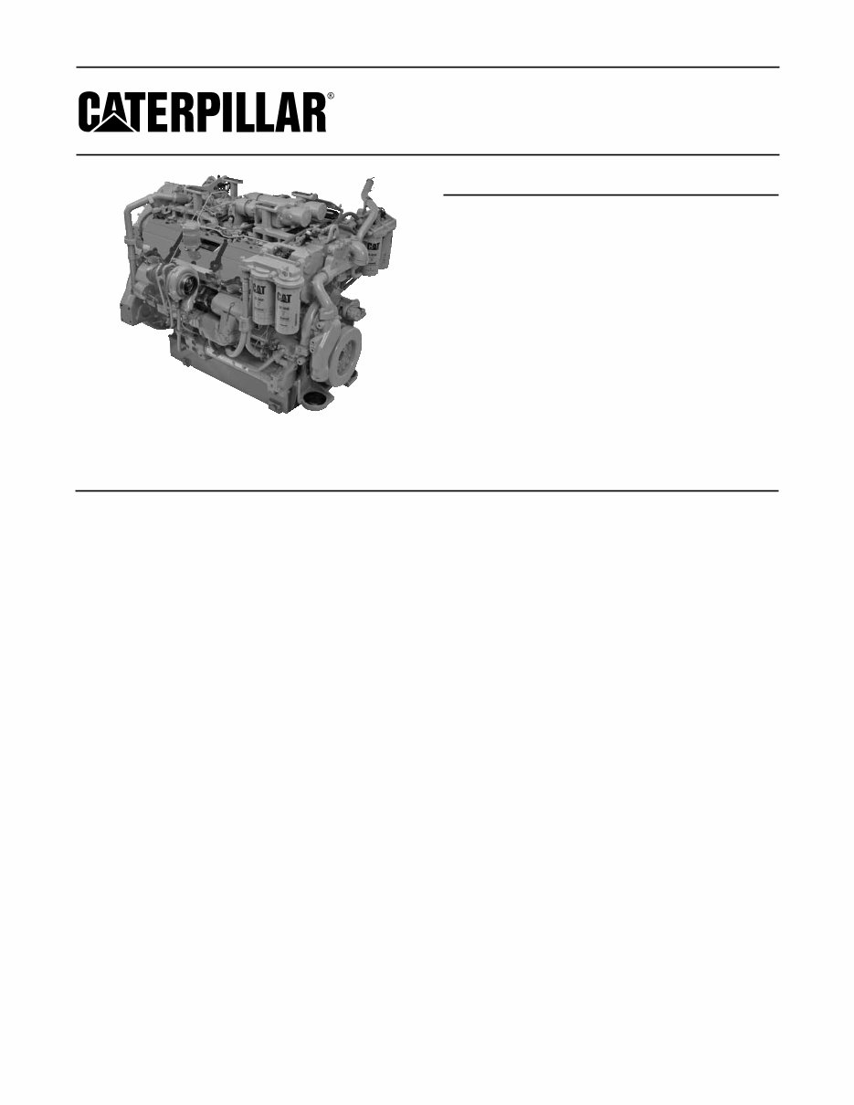 Caterpillar C32 Engine Specifications |Manuals Online