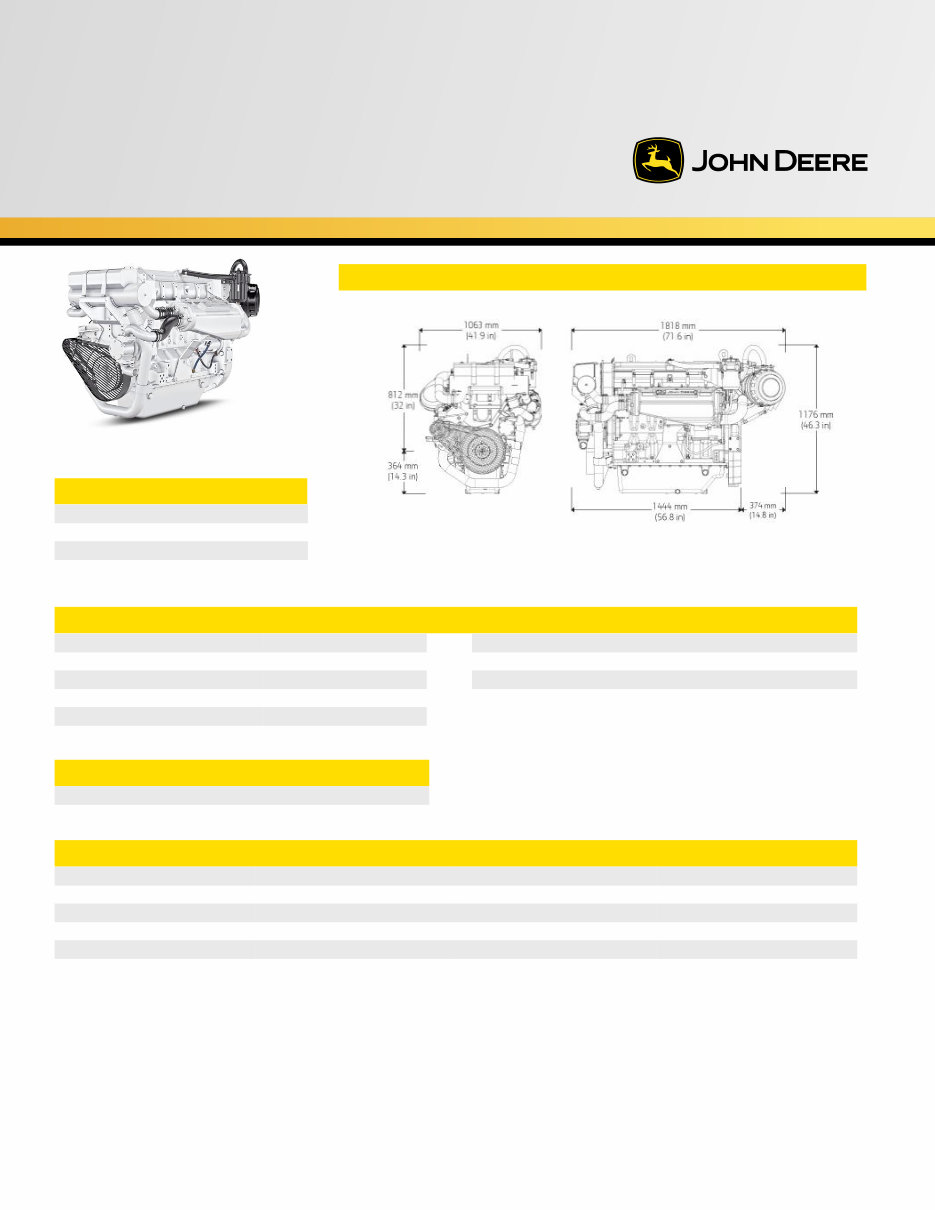 John Deere 6135SFM85 Marine Propulsion Engine Specifications |Manuals ...