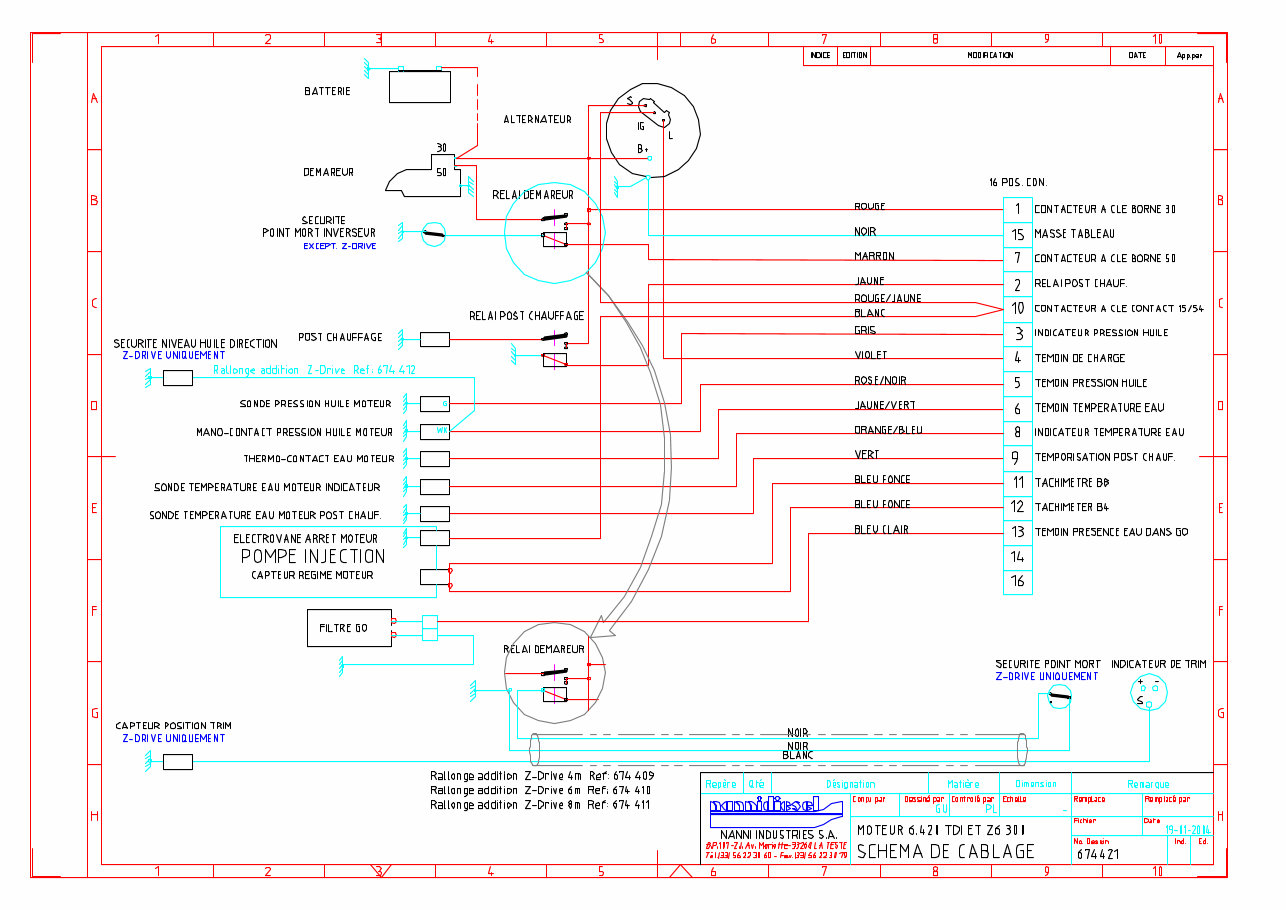 Nanni 6.420TDI, Z6.300 Wiring Diagrams |Manuals Online