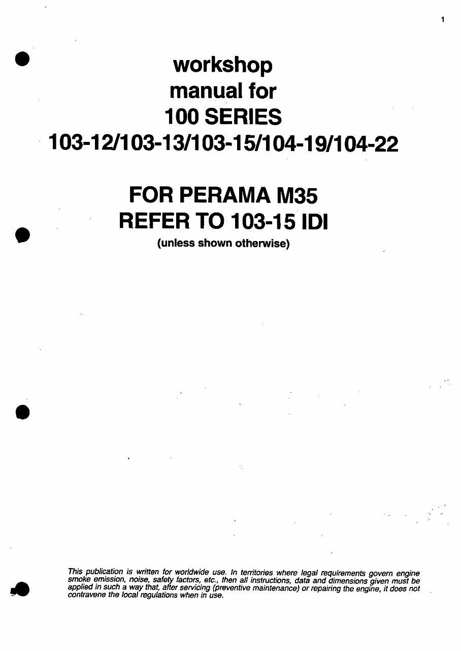 Perkins Diesel Engines Identification and Serial Numbers |Manuals Online