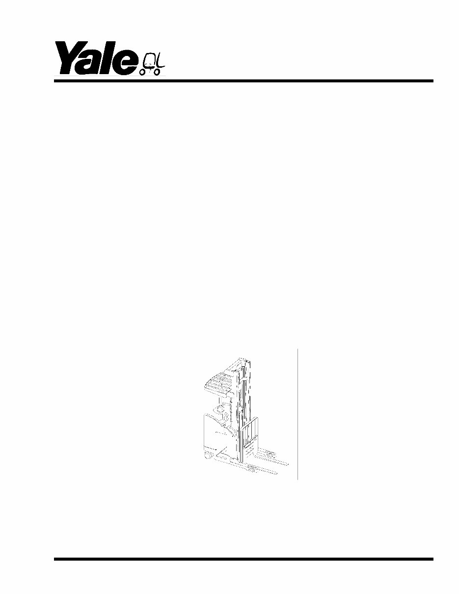 Yale Electric Reach Truck: NDR030DA, NR035/040DA [A295], NDR035EA ...