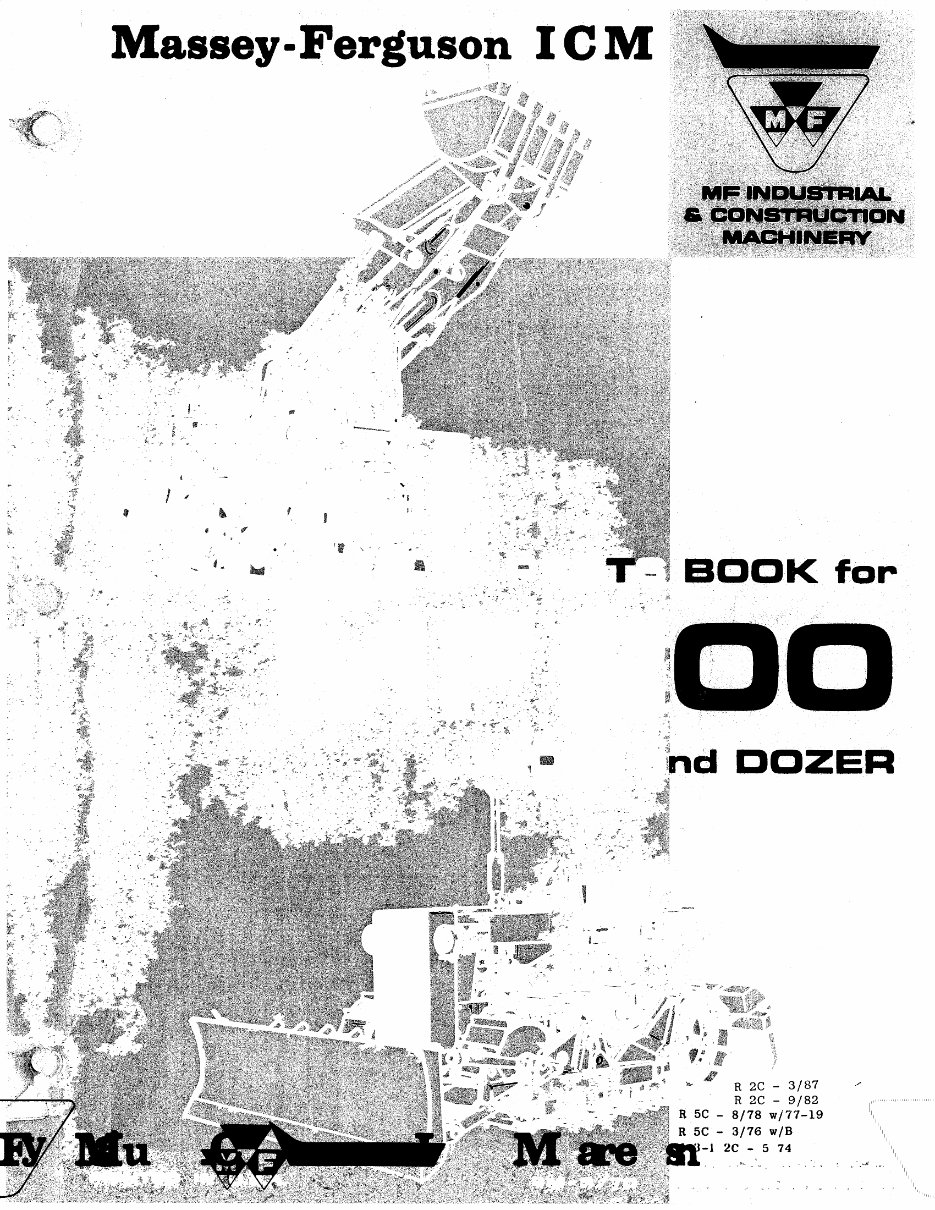 Massey Ferguson MF200 Crawler Loader - Dozer Parts Catalog Manual