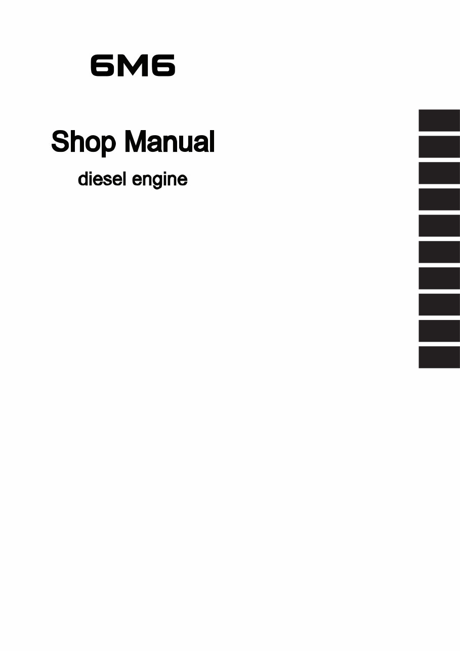 Mitsubishi 6M60 Diesel Engine Service Repair Manual
